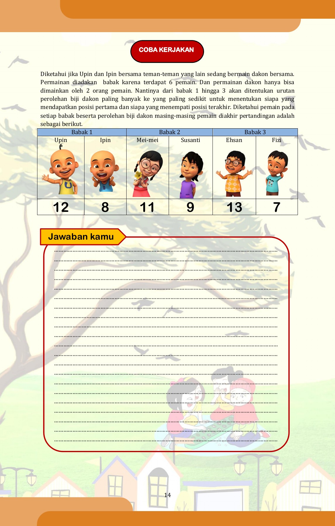 LKPD MATEMATIKA KELAS 1 SD (PENJUMLAHAN DAN PENGURANGAN) - Adelia ...