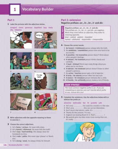 SOLUTION - VOCABULARY BUILDER 1,2,3,4,5