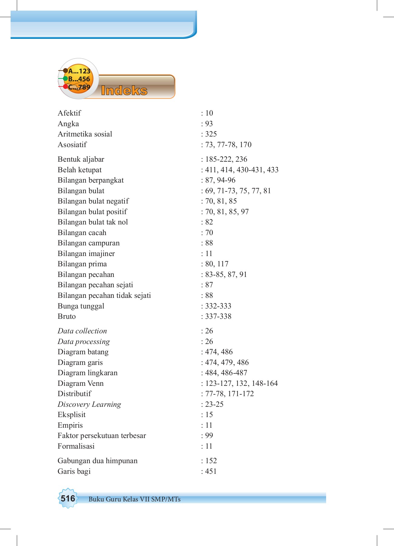 Buku Guru Kelas VII Matematika_ayomadrasah - yati mardiyati - Halaman 527 | PDF Online | PubHTML5