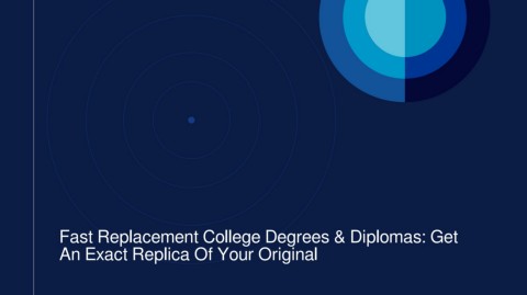 Fast Replacement College Degrees & Diplomas: Get An Exact Replica Of ...