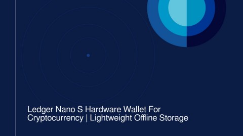 Ledger Nano S Hardware Wallet For Cryptocurrency | Lightweight Offline ...