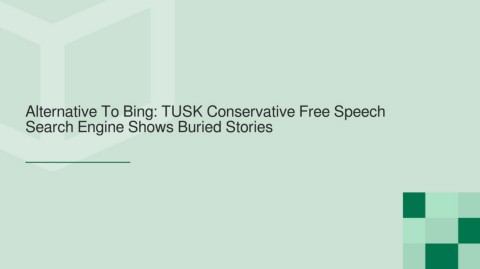 Best Alternative To Bing: TUSK Conservative Free Speech Search Engine ...