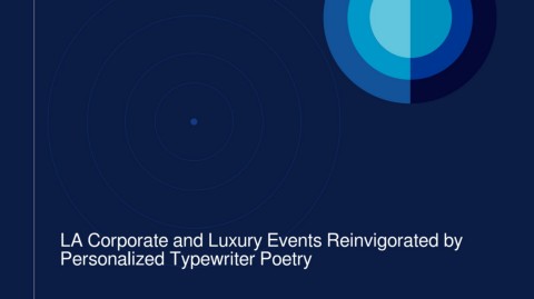 LA Corporate and Luxury Events Reinvigorated by Vintage Personalized ...