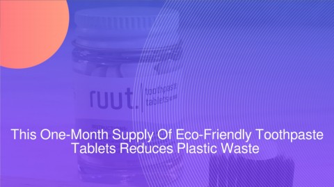 This One-Month Supply Of Eco-Friendly Toothpaste Tablets Reduces ...