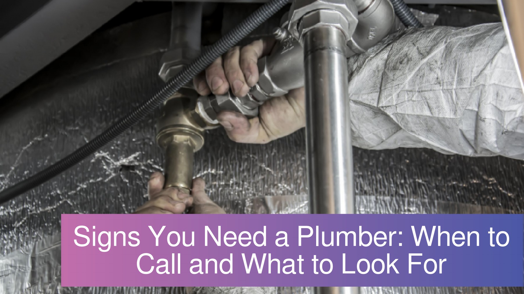 Signs You Need a Plumber: When to Call and What to Look For - francis ...