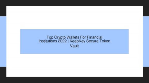 Top Crypto Wallets For Financial Institutions 2022 | KeepKey Secure ...
