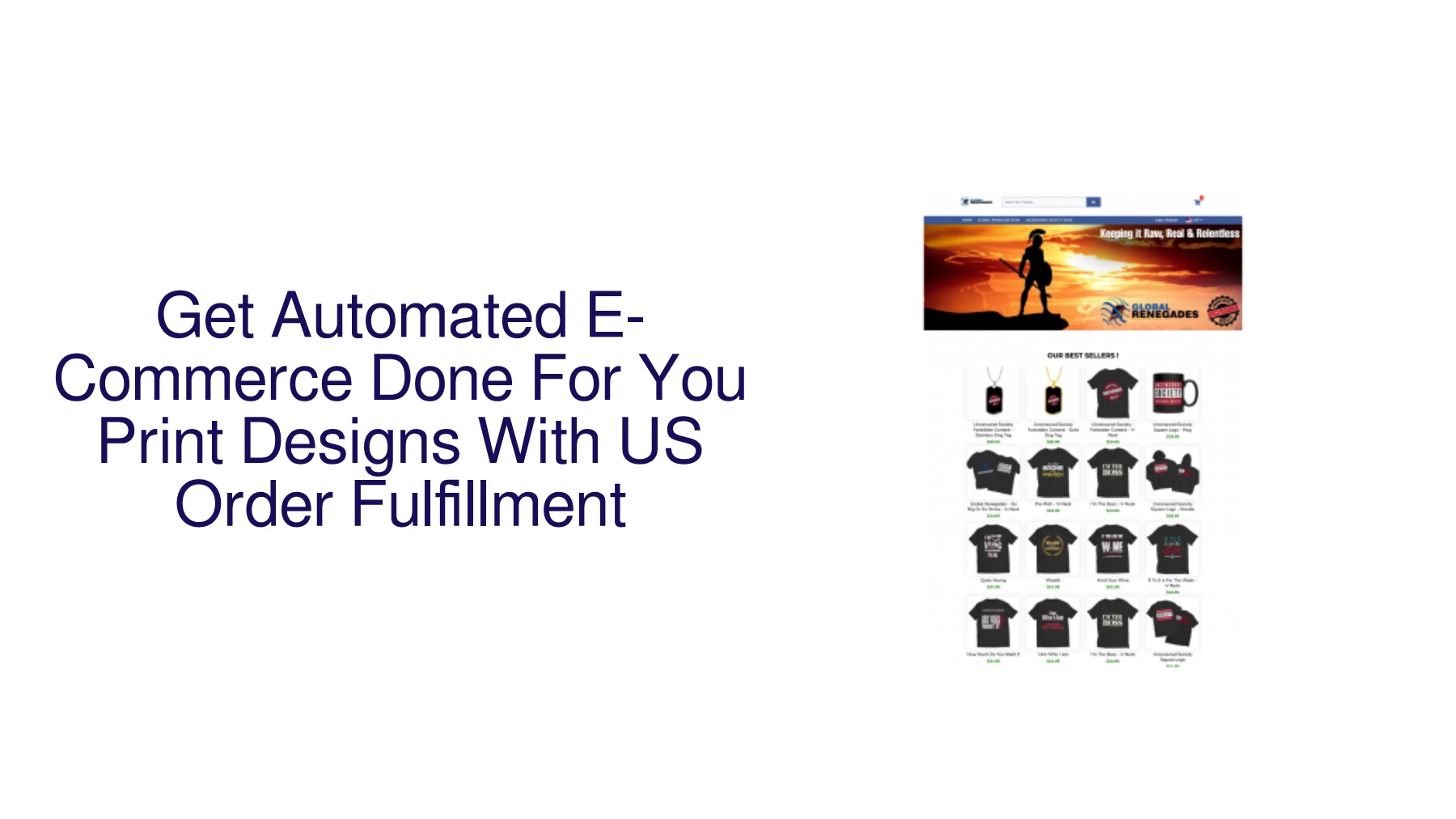 Get Automated E-Commerce Done For You Print Designs With US Order ...