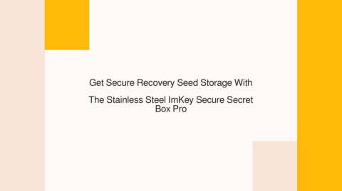 Get Secure Recovery Seed Storage With The Stainless Steel ImKey Secure ...