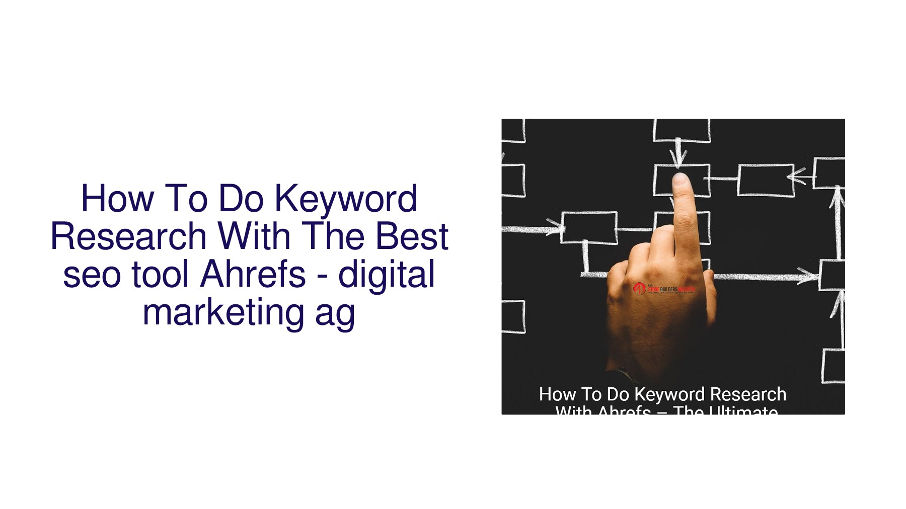 How To Do Keyword Research With The Best seo tool Ahrefs - digital marketing agency - francis ...