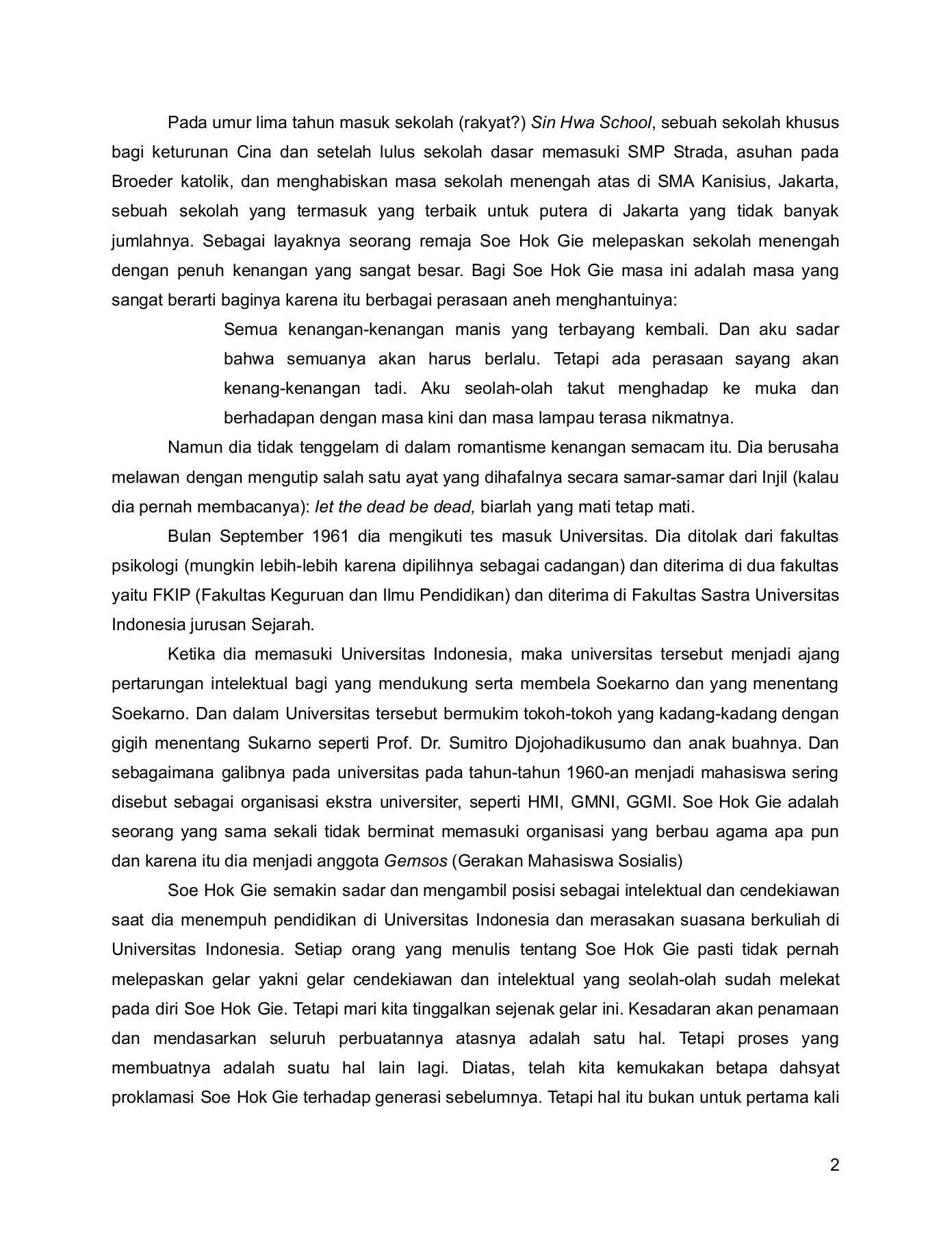Teks Soe Hok Gie_clone - bagas.0508 - Page 2 | Flip PDF Online | PubHTML5