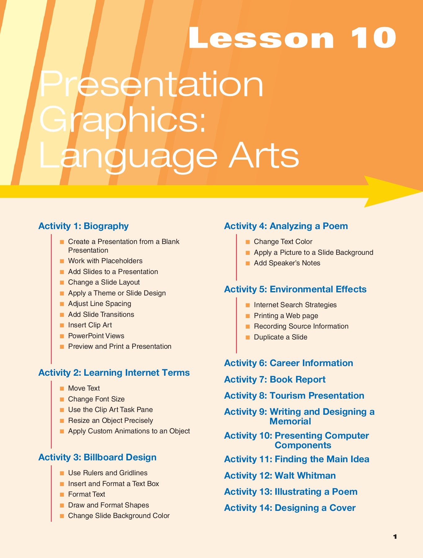 Computers and Technology for Language Arts - WBN Marketing LLC - Page 1 ...