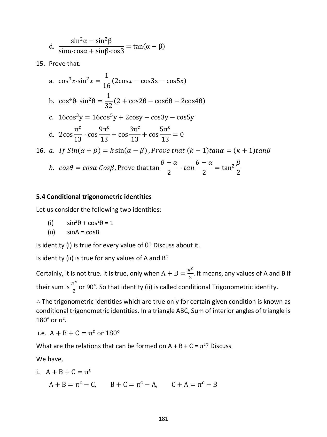 OPTIONAL MATH class 10 - chitranshpriyanshu43 - Page 186 | Flip PDF ...