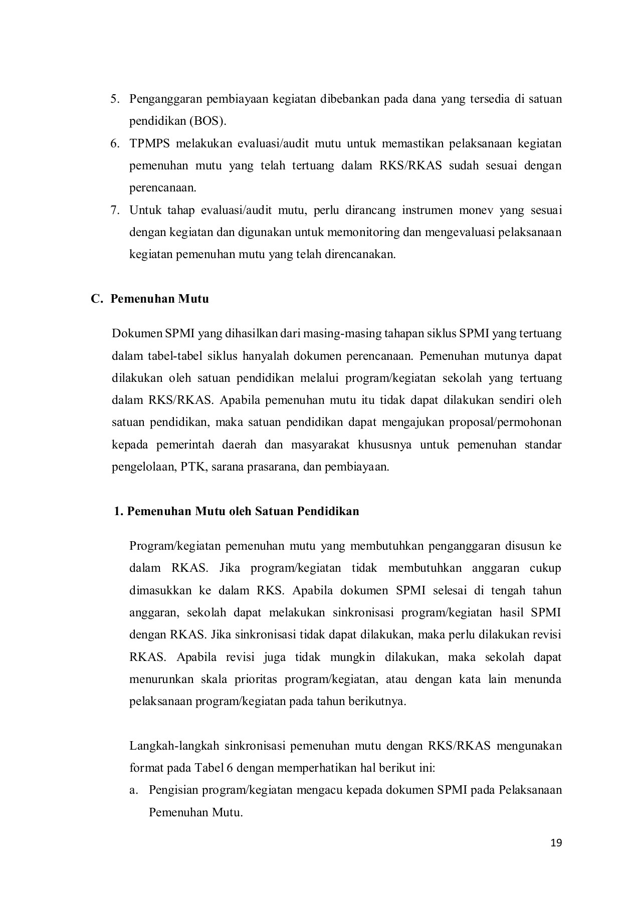 Buku panduan SPMI - snurleli35 - Halaman 20 | PDF Online | PubHTML5