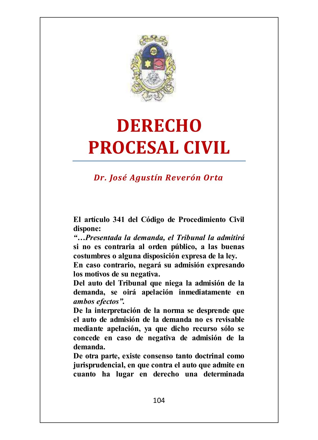 Procedimiento Ordinario Civil - reveron.jose - Página 104 | Flip PDF en ...