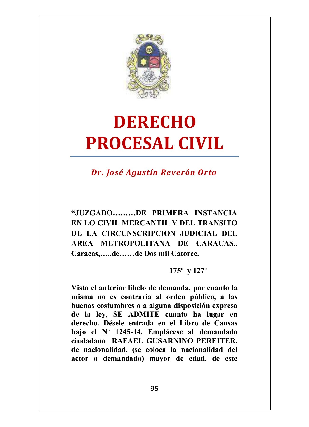 Procedimiento Ordinario Civil - reveron.jose - Página 95 | Flip PDF en ...
