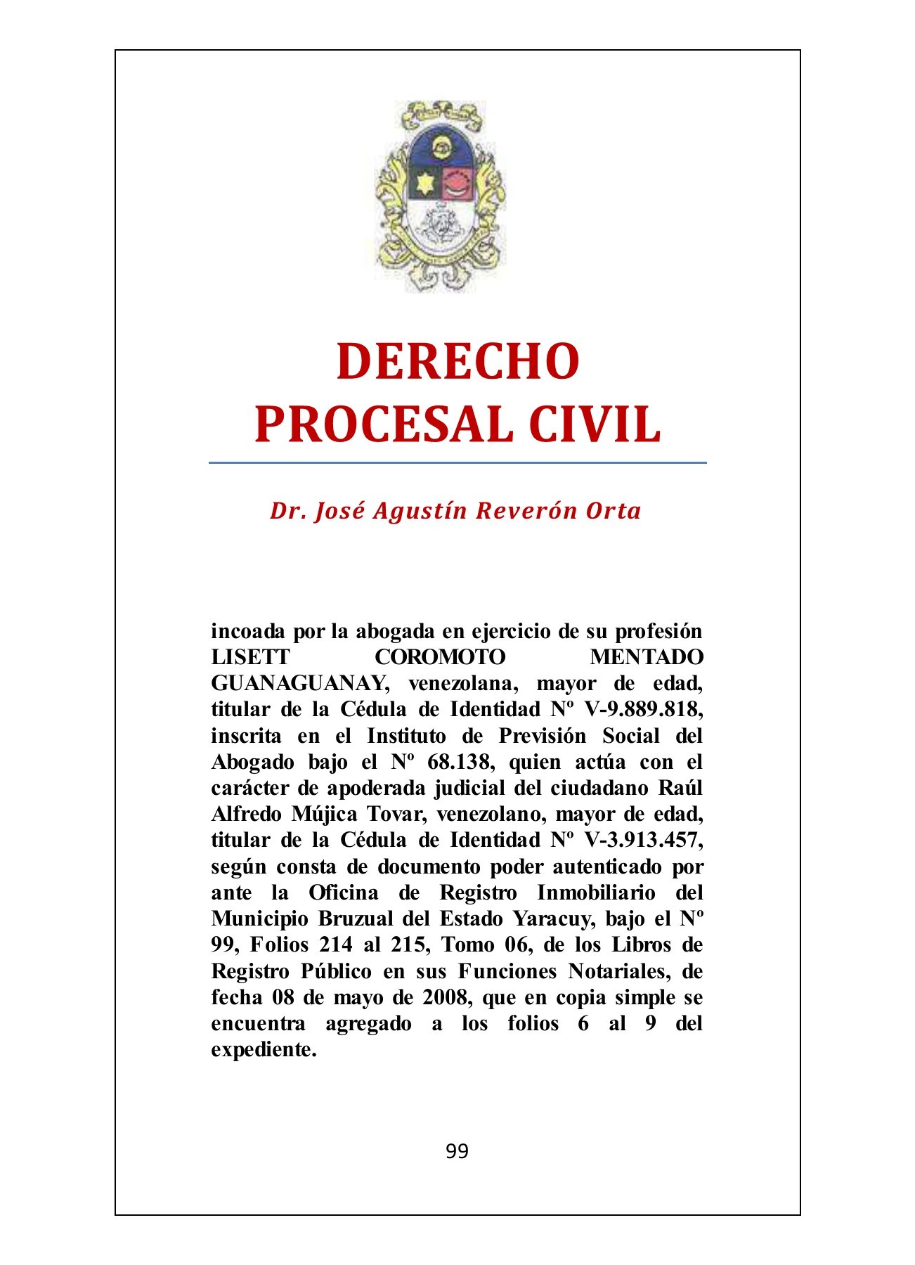 Procedimiento Ordinario Civil - reveron.jose - Página 99 | Flip PDF en ...