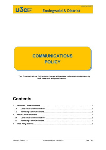 Communications Policy 20220615