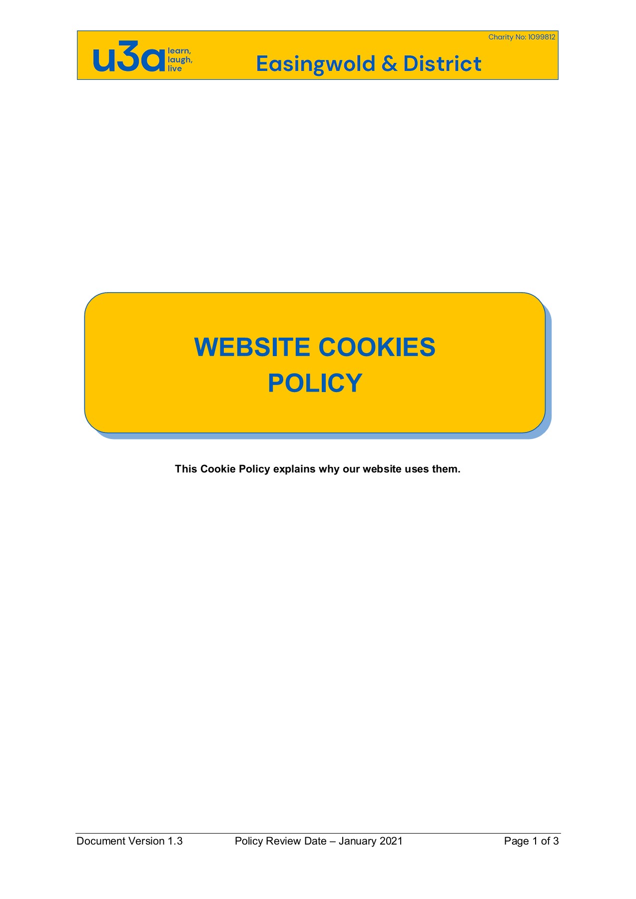 Website Cookies - RS1 - Page 1 - 3 | Flip PDF Online | PubHTML5