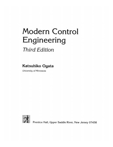Modern Control Engineering (Ogata 3rd Edition) - Demo 1 - Page 1 - 689 ...
