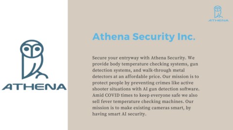 Body Temperature Checker & Walk Through Metal Detector Athena Security