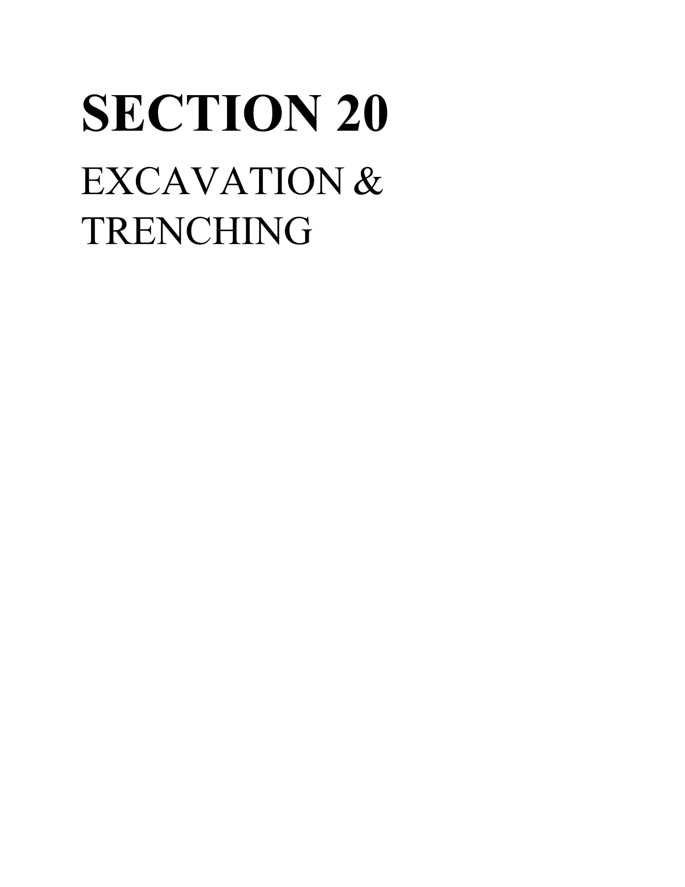 SECTION 20 Excavation and Trenching - Whitney Larson - Page 1 - 16 ...
