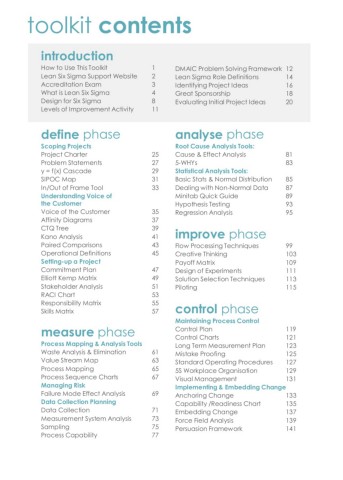 Lean Six Sigma Toolkit sample - Smallpeice - Page 3 | Flip PDF Online ...