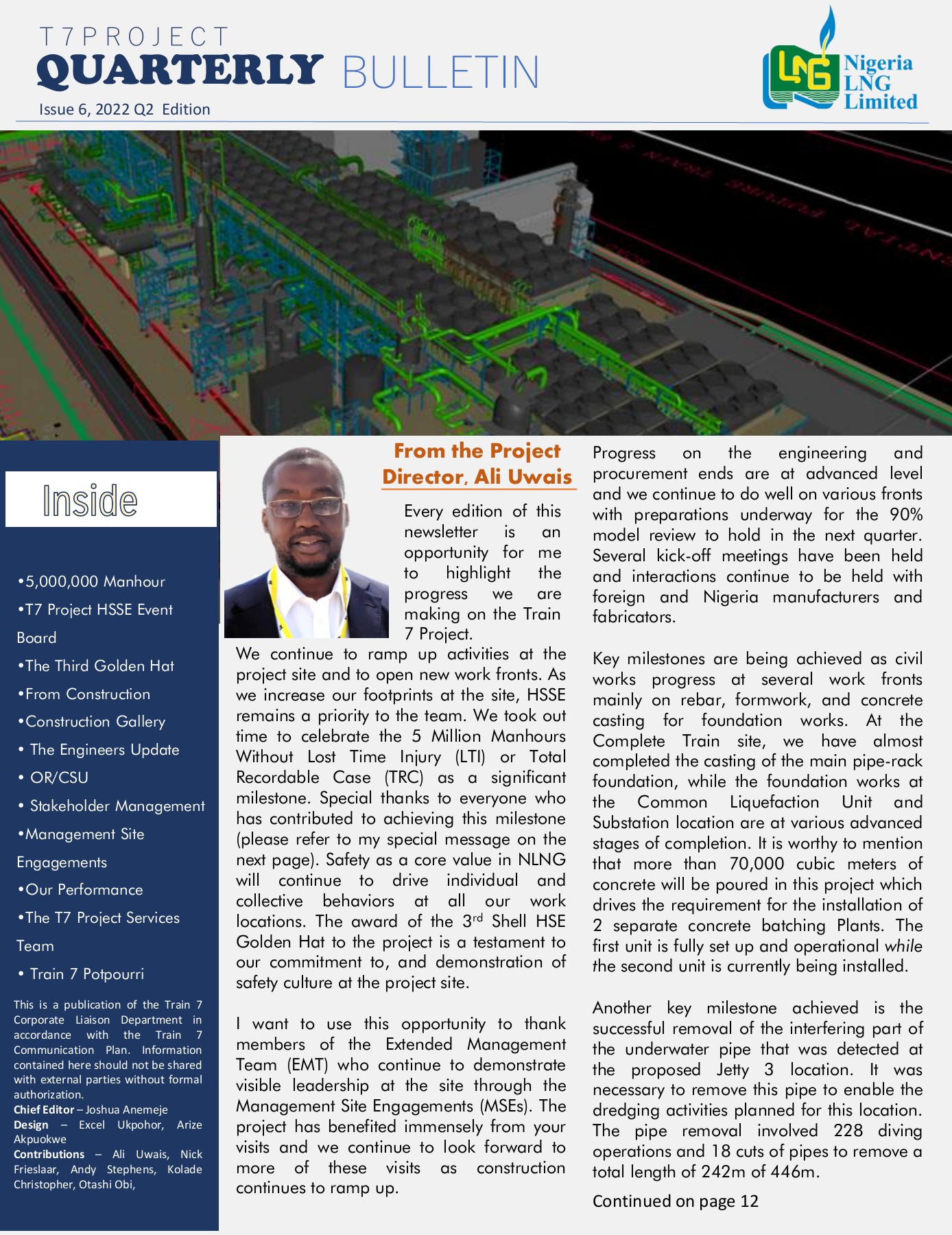 Train 7 Project Newsletter Q2 2022 - Nigeria LNG - Page 1 - 20 | Flip ...