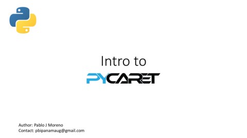 Intro to PyCaret - Pablo Moreno - Page 1 | Flip PDF Online | PubHTML5