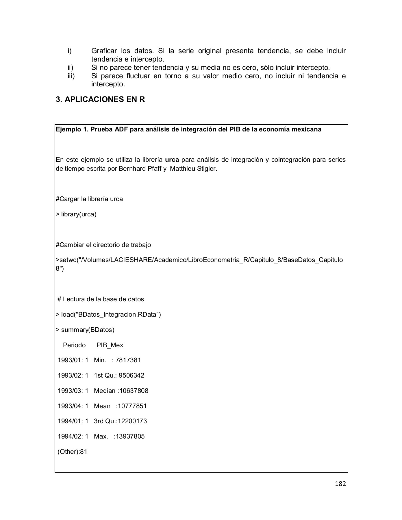 Econometria aplicada con R - Pablo Moreno - Páxina 182 | PDF en liña | PubHTML5