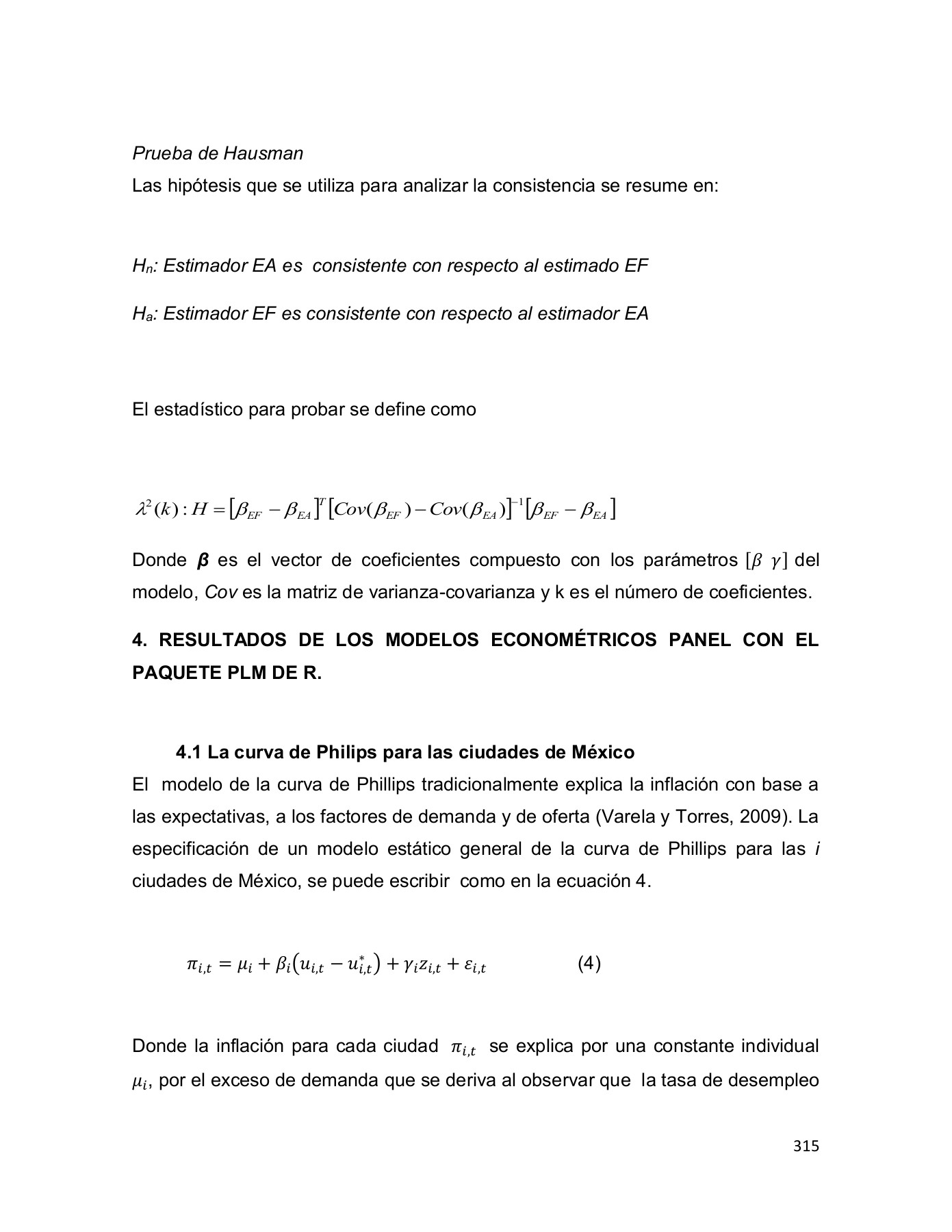 Econometria aplicada con R - Pablo Moreno - Páxina 315 | PDF en liña | PubHTML5