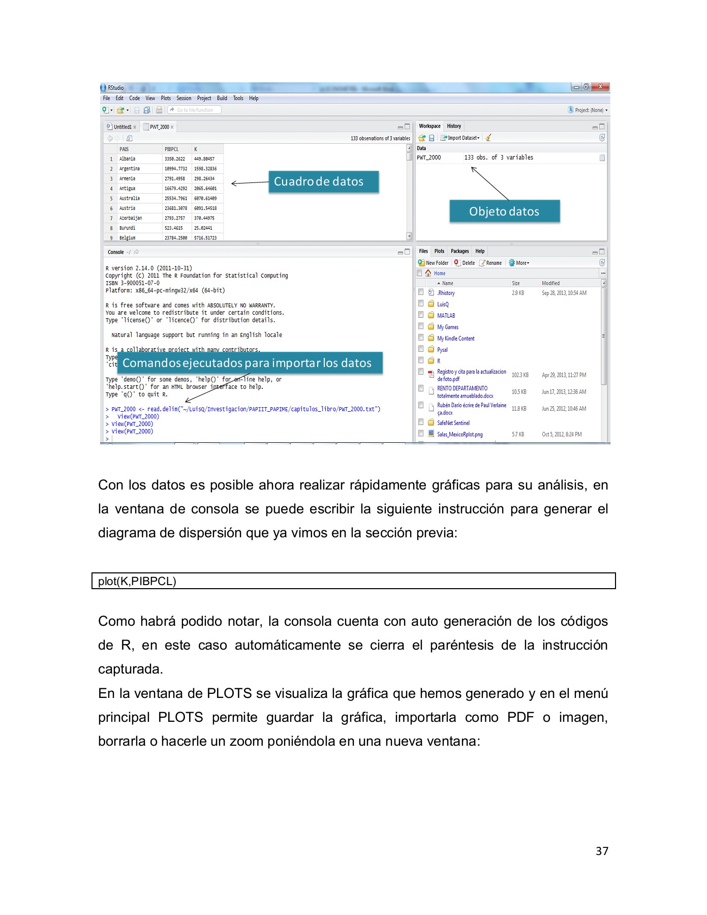 Econometria aplicada con R - Pablo Moreno - Páxina 37 | PDF en liña | PubHTML5