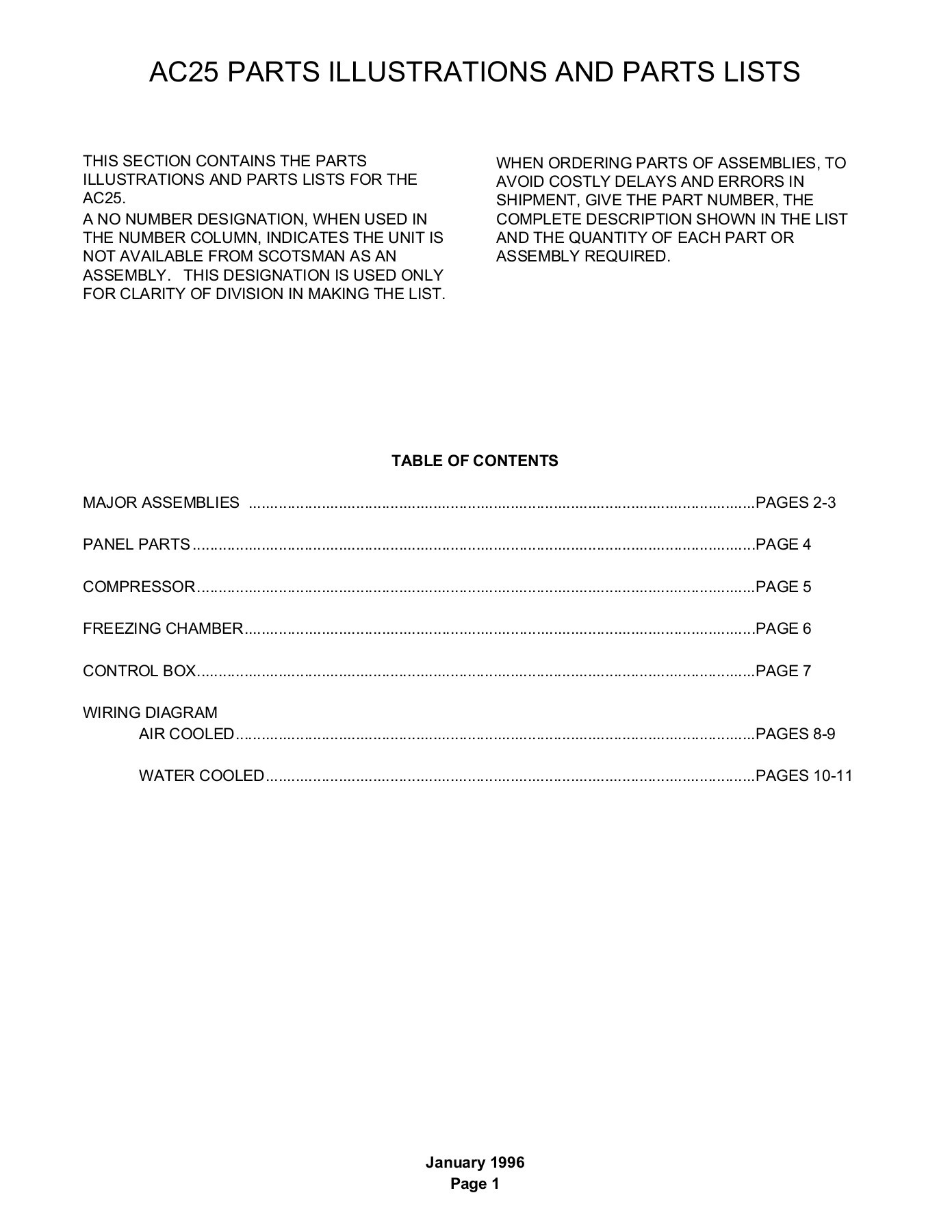 Parts List - AC25 - Scotsman®LATAM - Page 1 - 11 | Flip PDF Online | PubHTML5