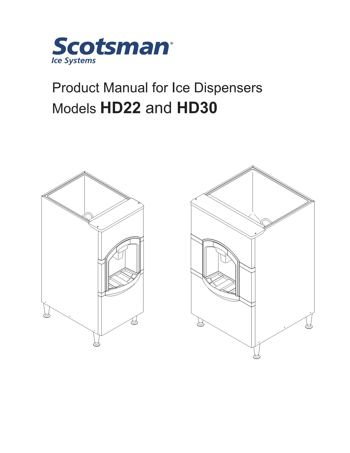 User Manual Model HD22 and HD30 - Scotsman®LATAM - Page 1 - 18 | Flip ...