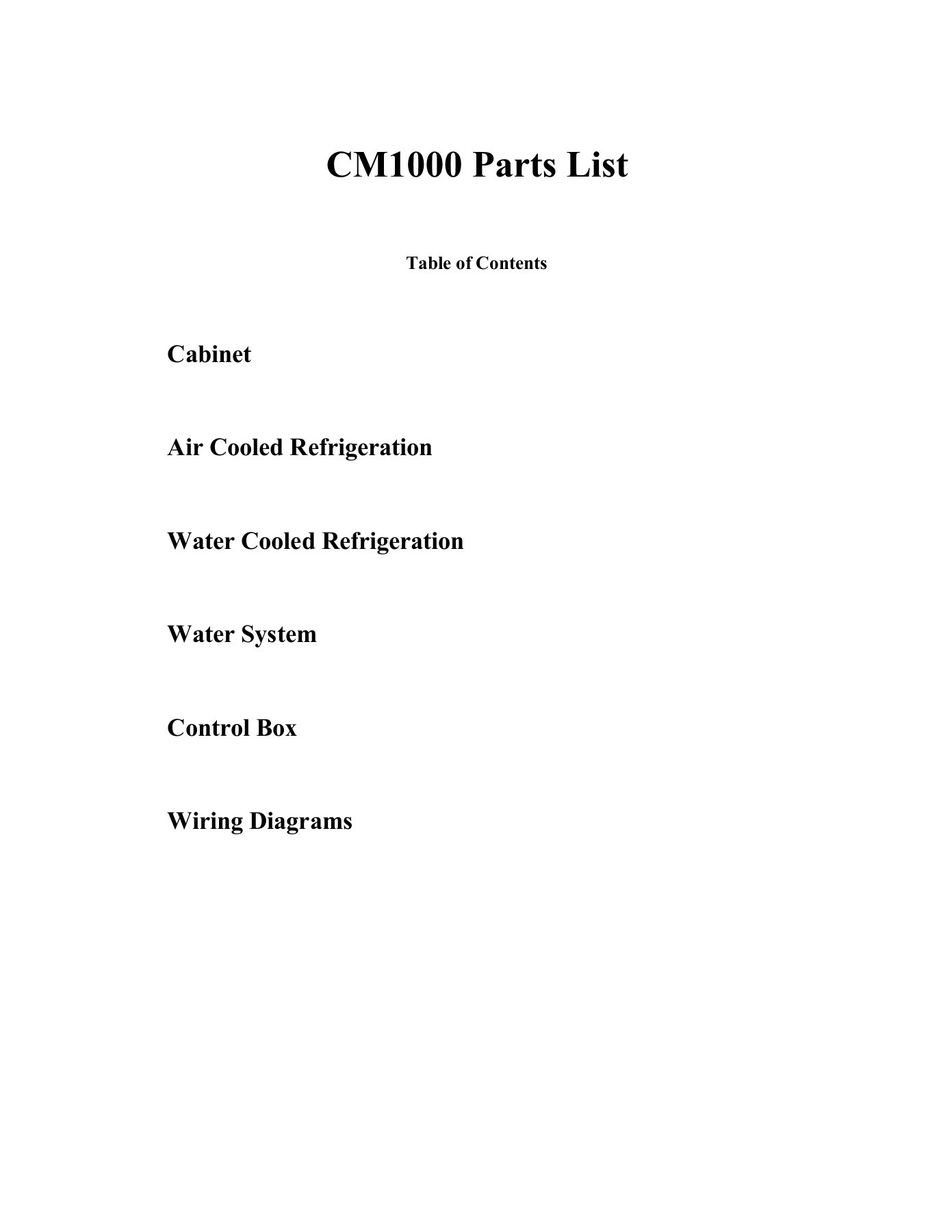 Parts List - CM1000 - Scotsman®LATAM - Page 1 - 12 | Flip PDF Online ...