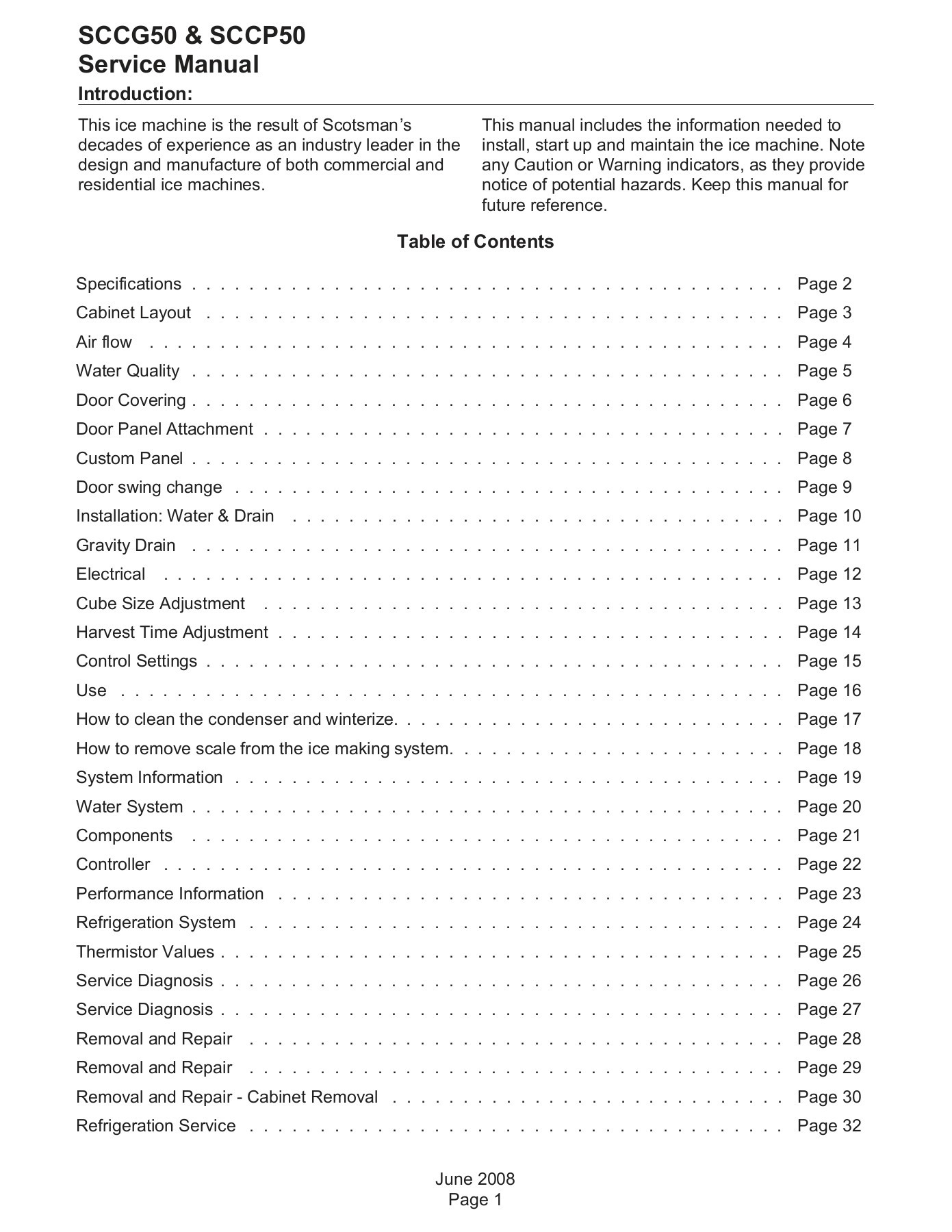 Service Manual - SCC50 - Scotsman®LATAM - Page 1 - 33 | Flip PDF Online ...