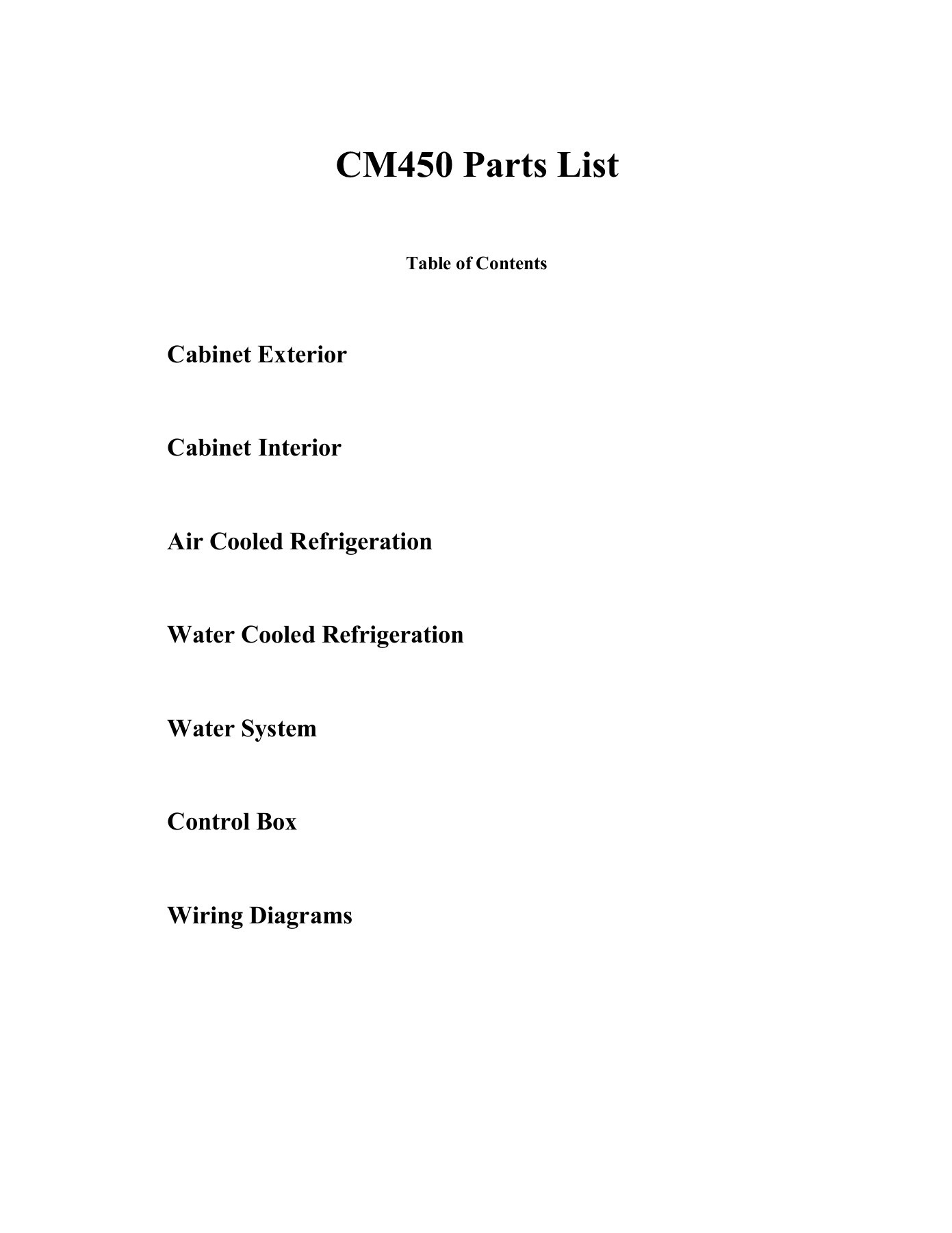 Parts List - CM450 - Scotsman®LATAM - Page 1 - 12 | Flip PDF Online ...