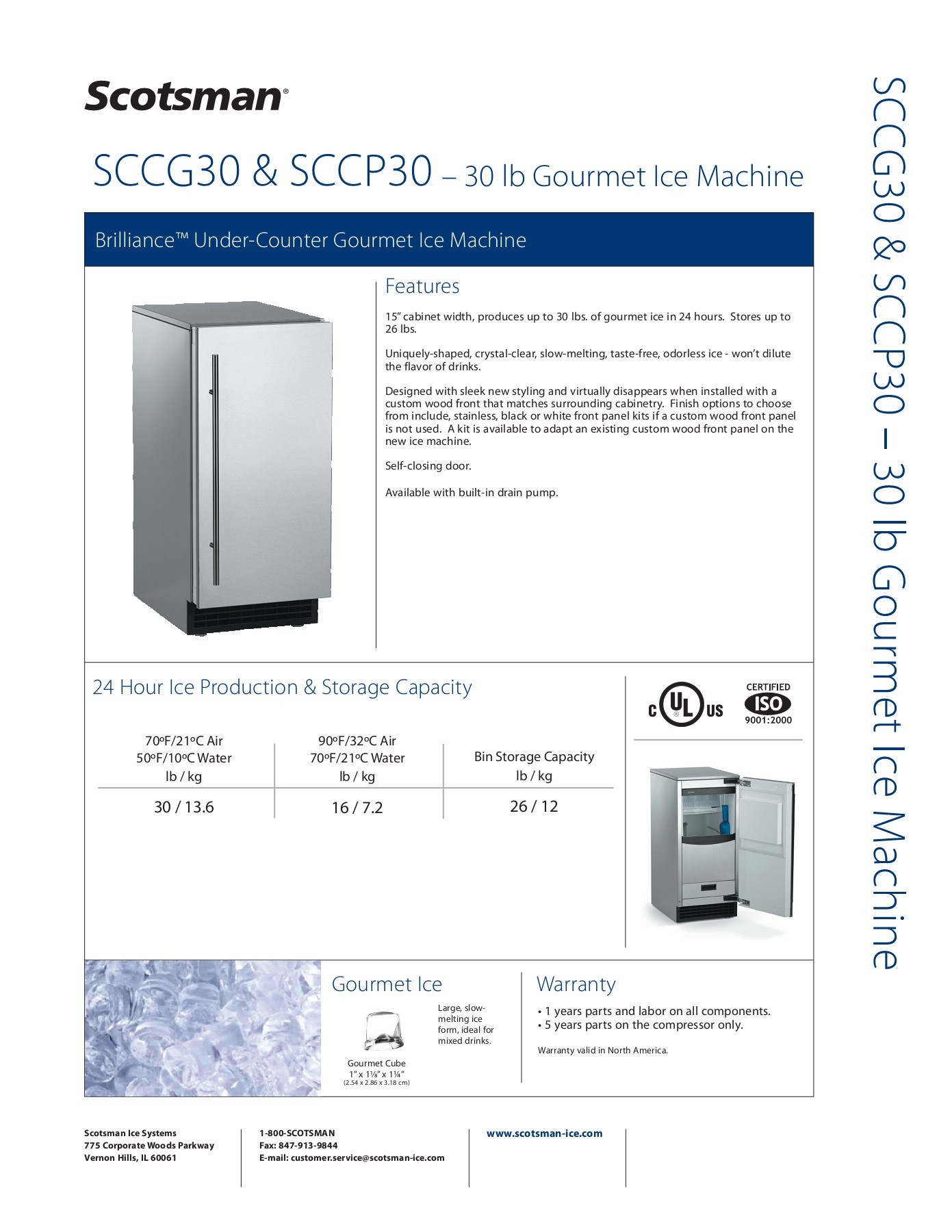 Spec Sheet - SCC30 - Scotsman®LATAM - Page 1 - 2 | Flip PDF Online ...