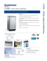 Spec Sheet - CU50 - Scotsman®LATAM - Page 1 | Flip PDF Online | PubHTML5