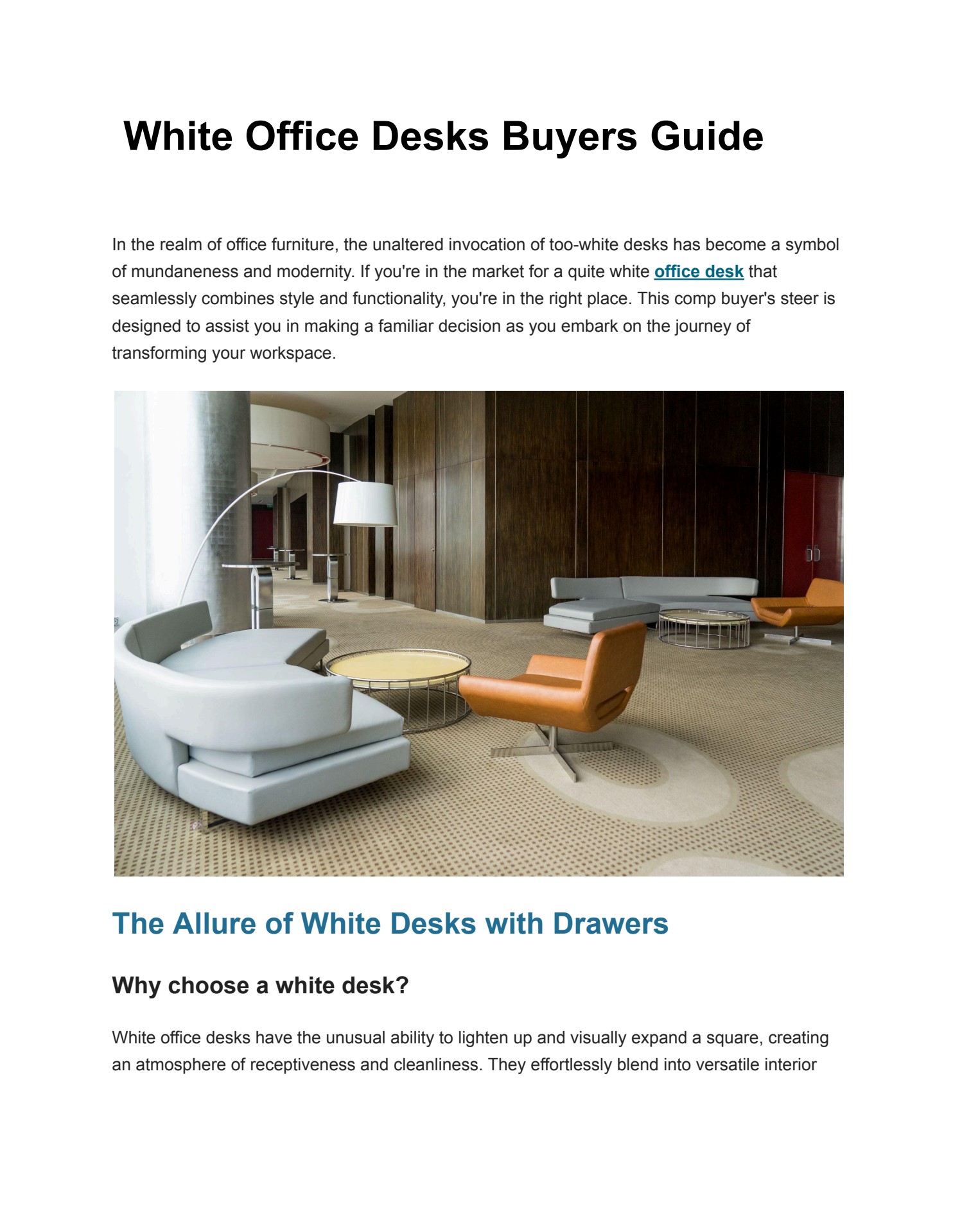 White Office Desks Buyers Guide - Used Office Furniture - Page 1 - 4 ...