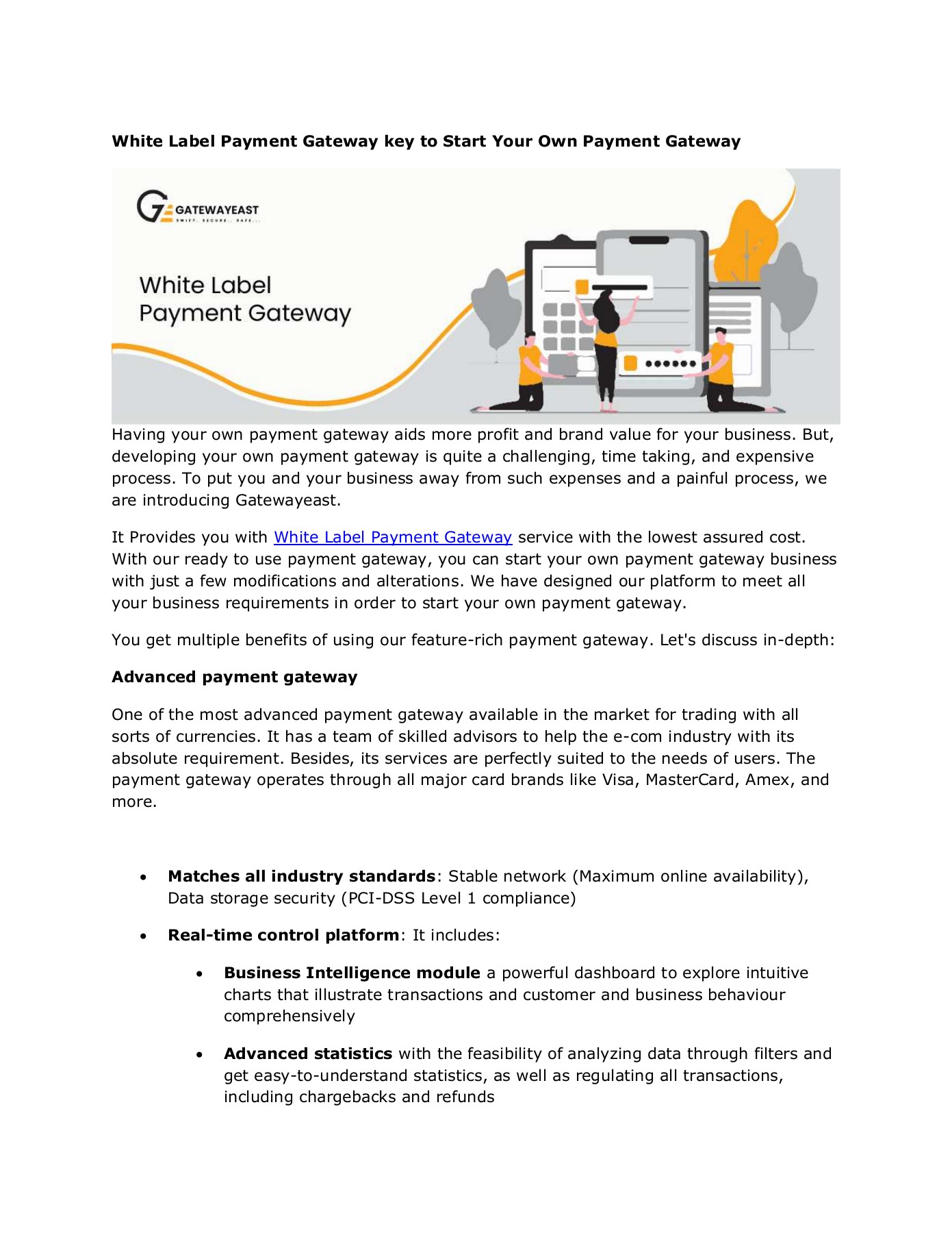 White Label Payment Gateway key to Start Your Own Payment Gateway ...
