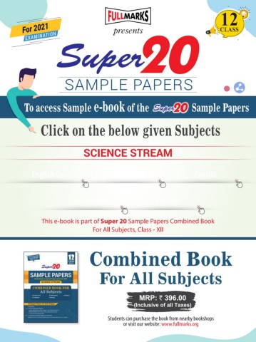 e-book_Super 20 Sample Papers - 12 (Science Stream)