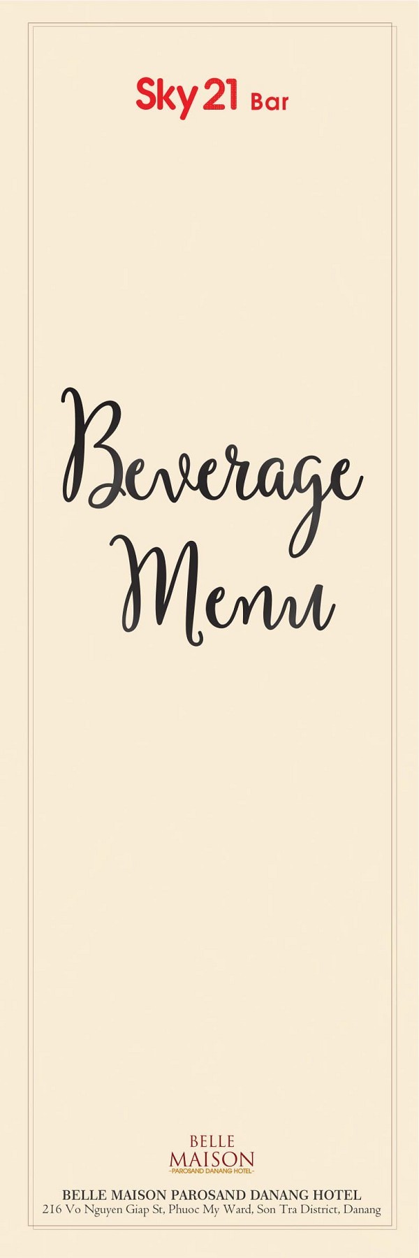 SKY 21 BAR - FULL DRINK - Belle Maison Parosand Hotel - Page 1 - 7 ...