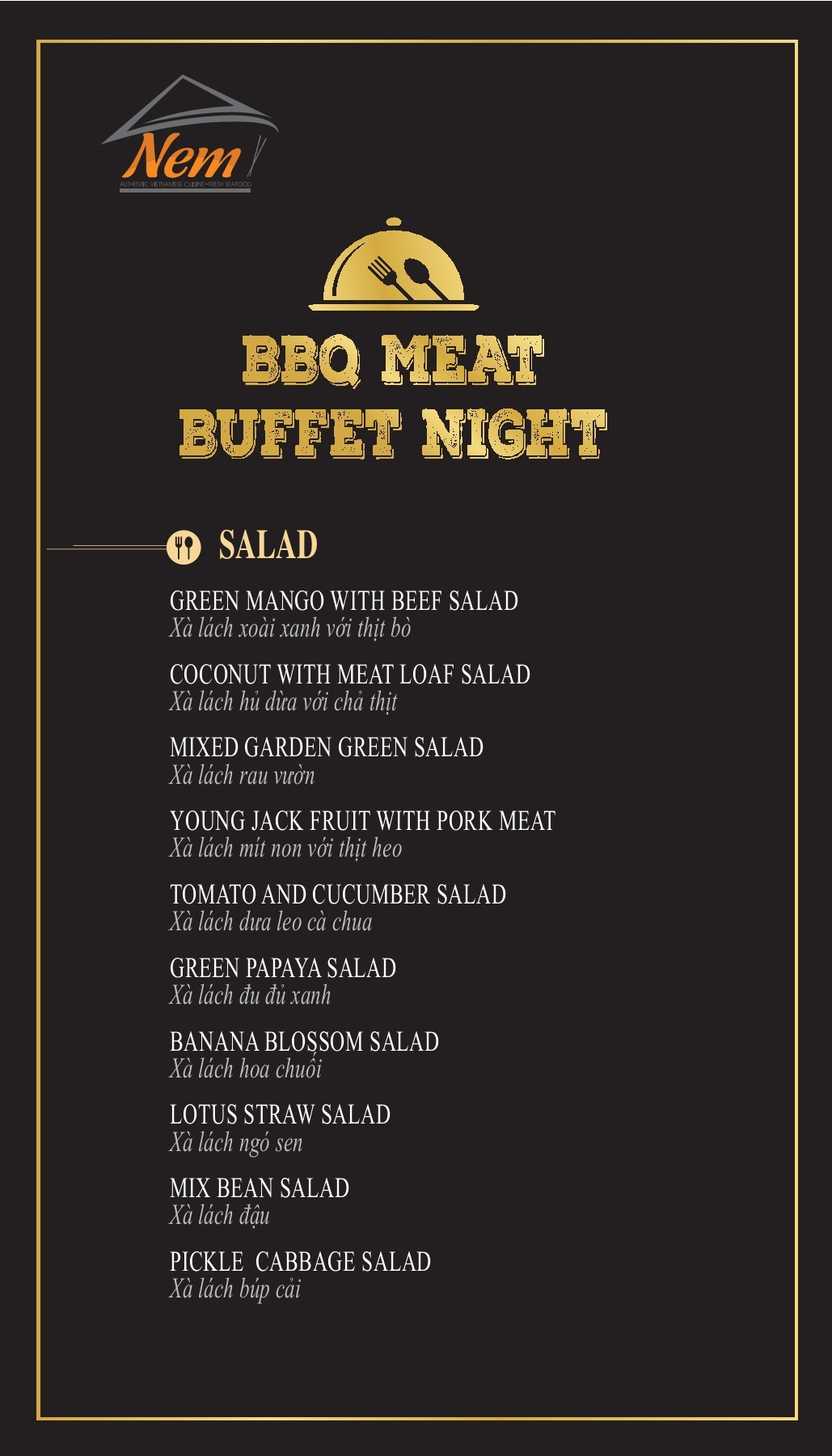 MENU BBQ Tet - Nem Restaurant - Belle Maison Parosand Hotel - Page 1 ...