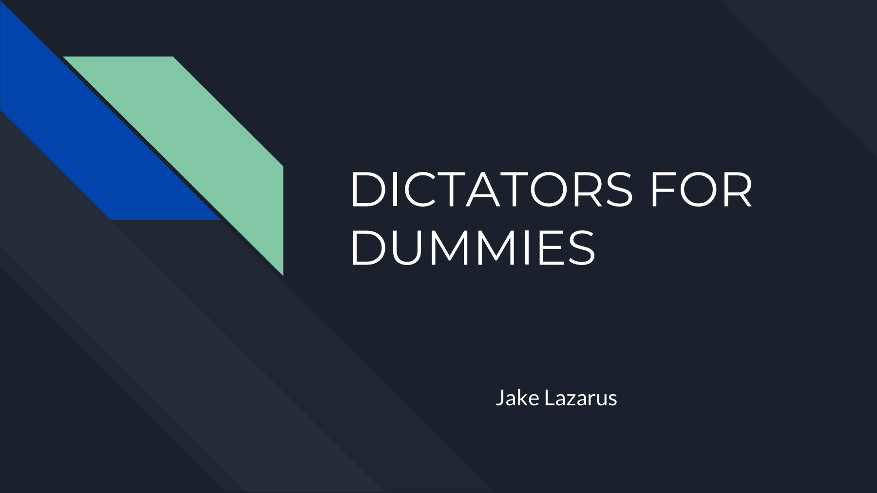 Jacob LAZARUS - Dictators for Dummies Project Template - 21jacoblazarus - Page 1 - 15 | Flip PDF ...