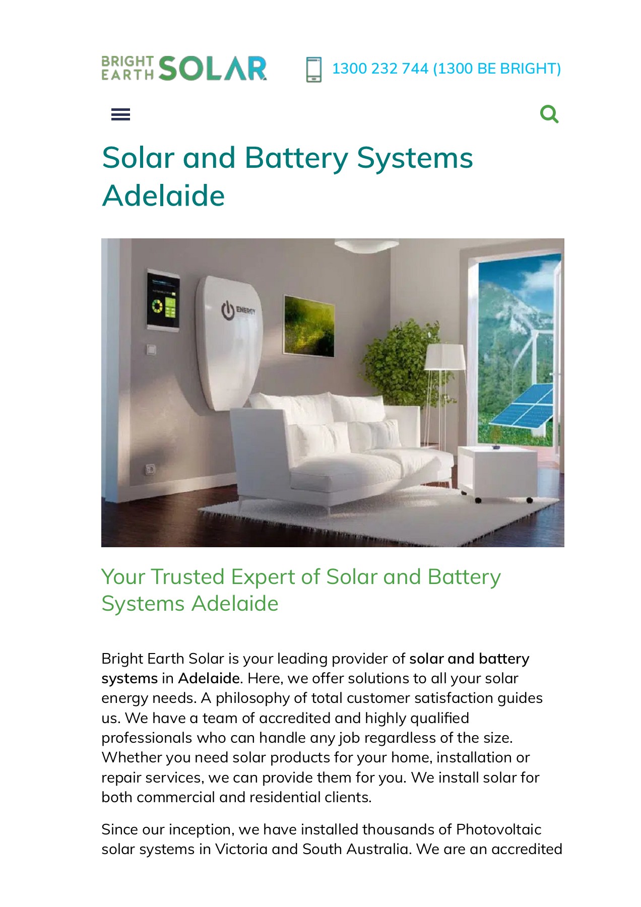 Solar and Battery Systems Adelaide - Bright Earth Solar - Page 1 - 7 ...
