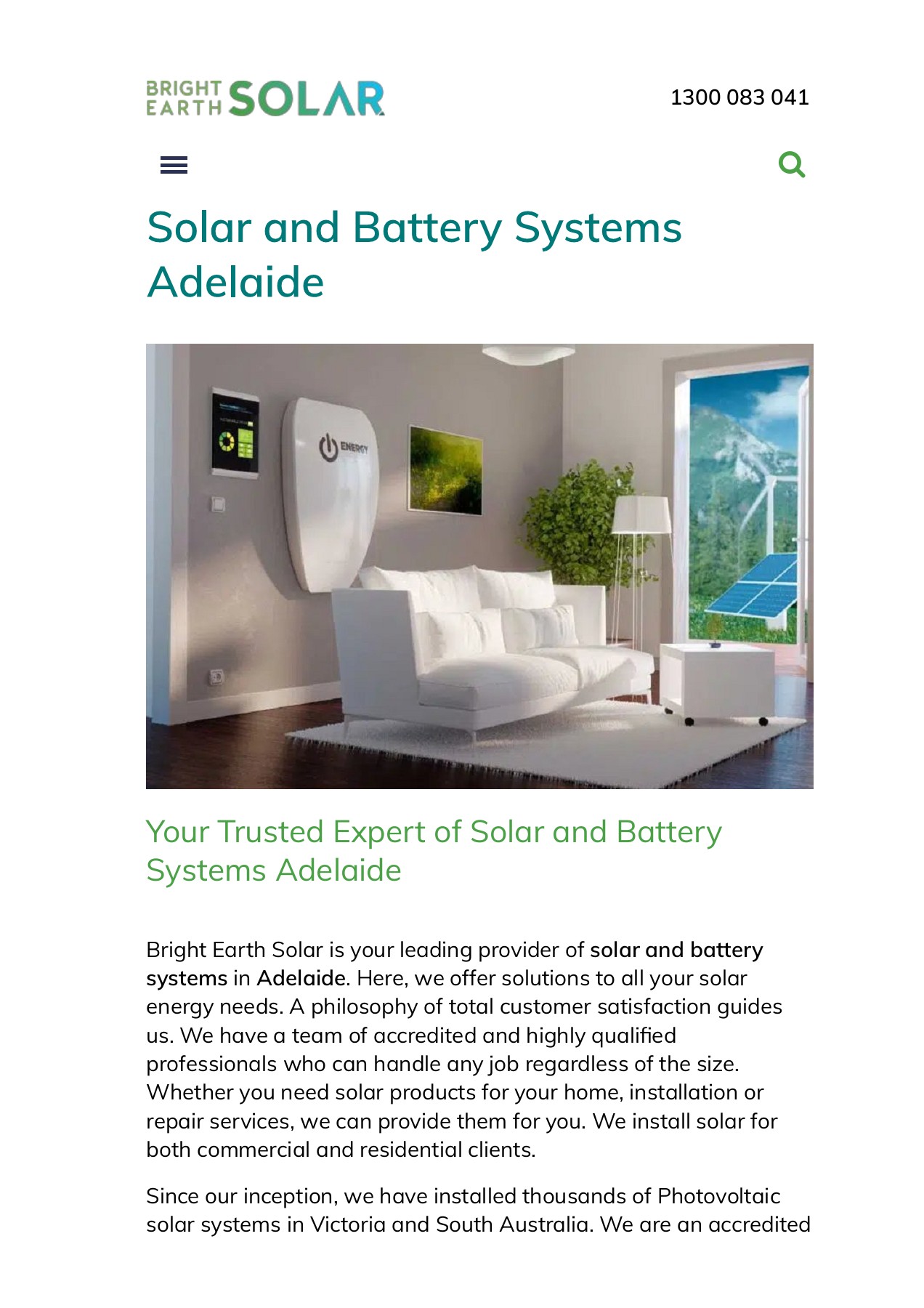 Solar And Battery Systems Adelaide - Bright Earth Solar - Page 1 - 7 ...