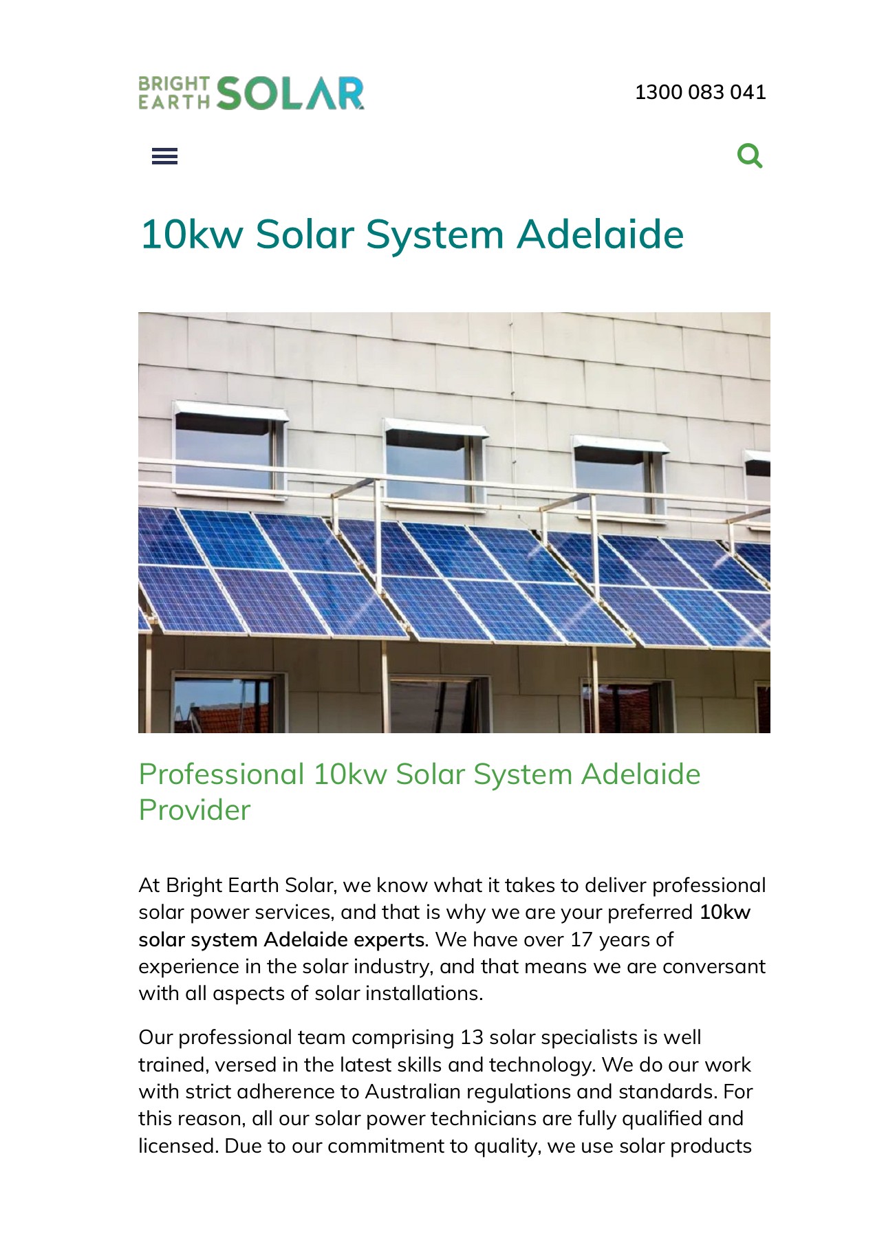 10kw Solar System Adelaide - Bright Earth Solar - Page 1 - 7 | Flip PDF ...