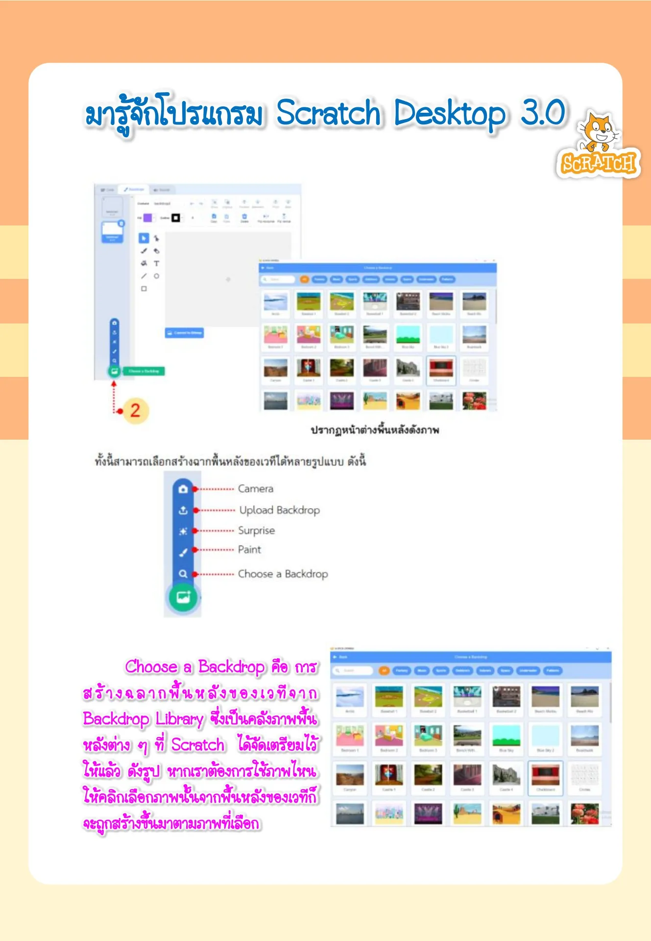 คู่มือ การใช้งานโปรแกรม Scratch Desktop 3.0 เพื่อส่งเสริมทักษะการอ่าน ระดับชั้นประถมศึกษาปีที่ 4 ...