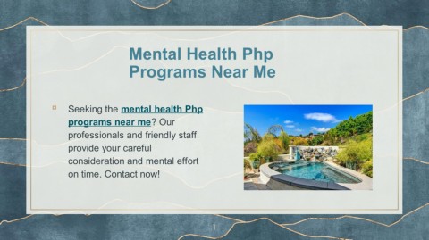Mental Health Php Programs Near Me