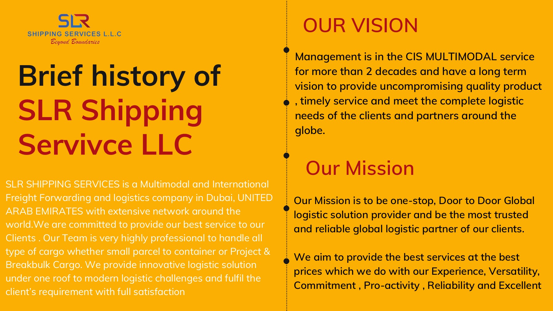 Best Freight Forwarders in Dubai - SLR Shipping Service LLC - SLR ...